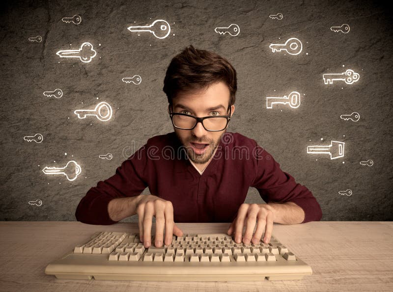 Hacking and login concept stock image. Image of digital - 161065275