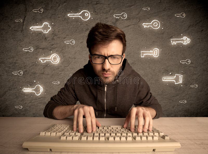 Hacking and login concept stock image. Image of digital - 161065275