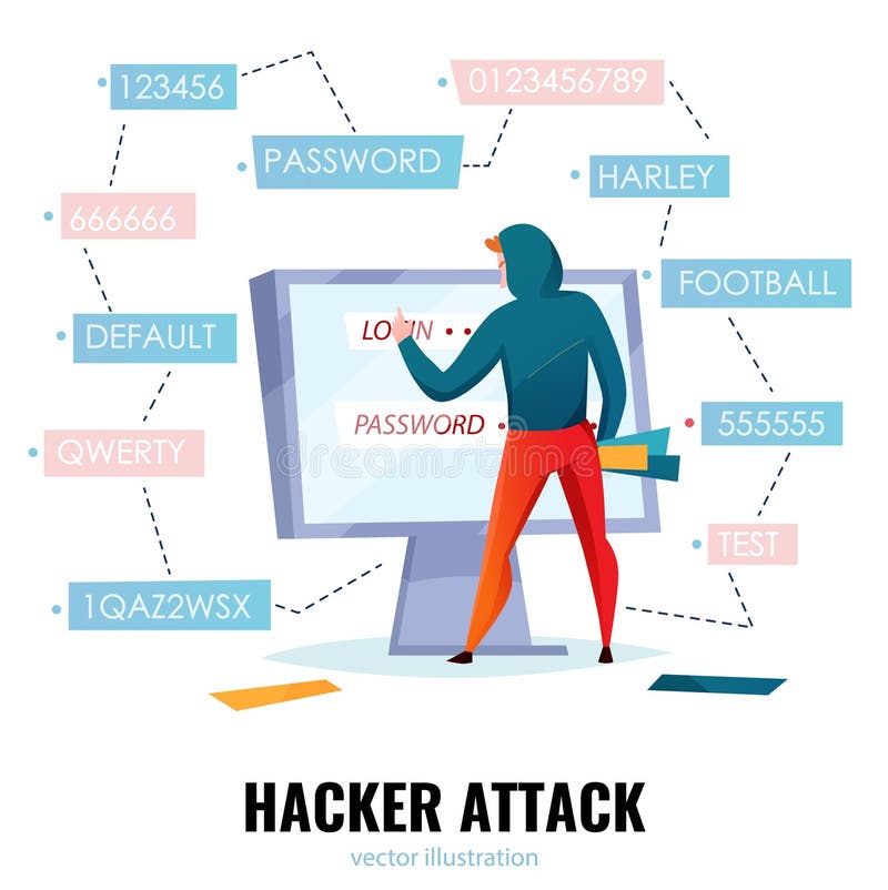 Hacker Password Composition Stock Vector Illustration Of Business Hack 143129546