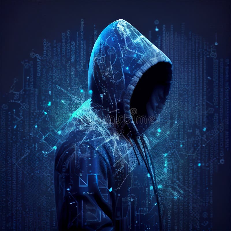 Hacker, Programmer Modern Spy, Illegal Data Search - AI Generated Image ...