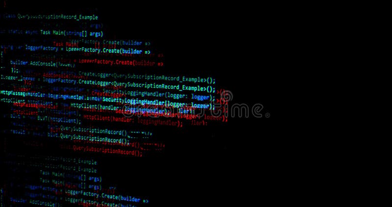 Hacker Writing Code Cracking Computer Programming Code In The Background Stock Video Video Of 4773
