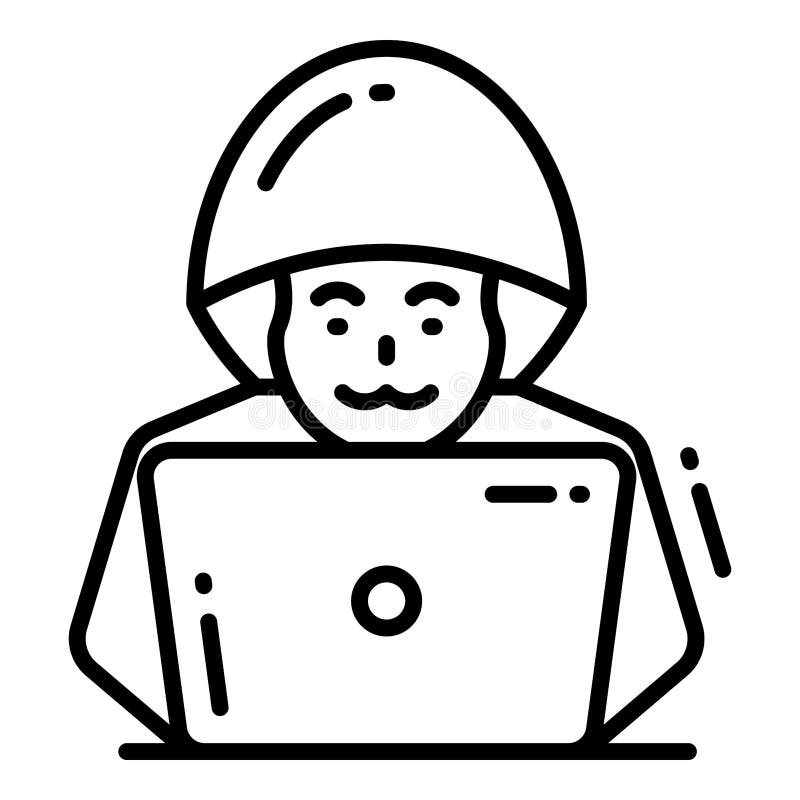 Hacker Protection And Security Vector Icons Set Cyber Computer Network Business Data Technology