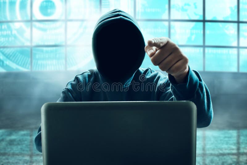 Tela Digital Do Toque Do Hacker De Computador Foto de Stock - Imagem de ...