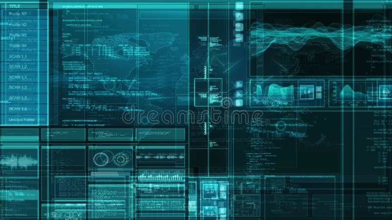 Hacker S Interface with Vibrant Code Snippets and Abstract Panels, Creating a Captivating High ...