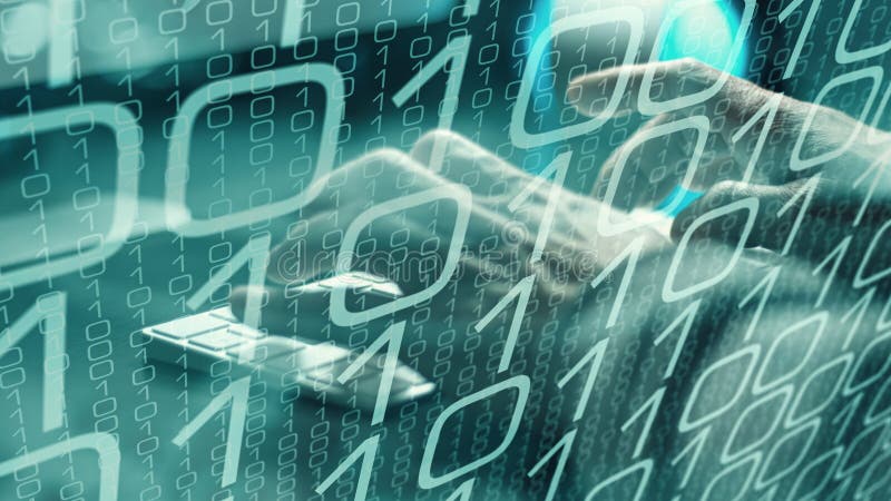 Hacker Sending Phishing Scam To Bank Computer Network Stock Image ...