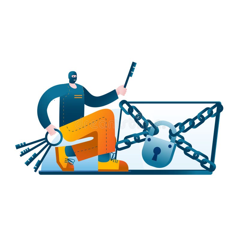 A Hacker with a Set of Lock Picks in His Hand Breaks into the ...