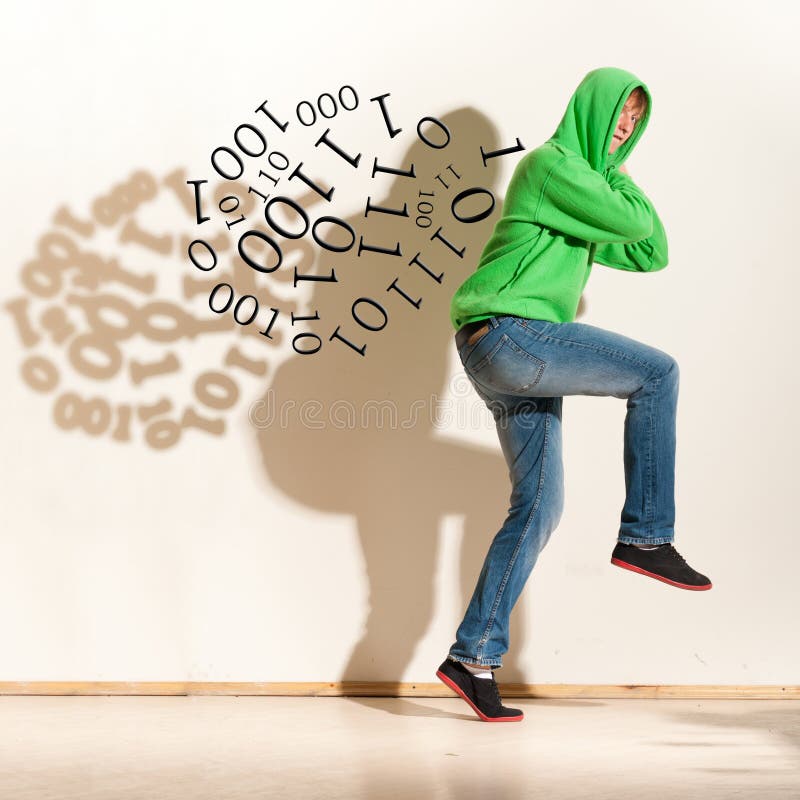 Hacker is Shaking Out Laptop Stock Image - Image of camera, black: 19926805