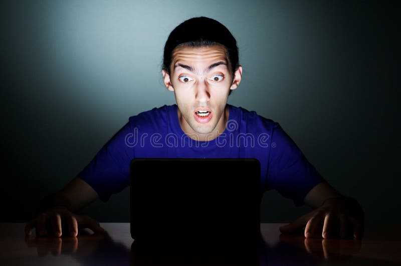 Mad hacker stock image. Image of laptop, robber, crime - 18572307