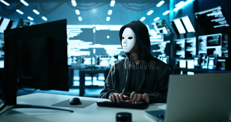 Hacker Stealing Data from Computer Stock Image - Image of thief, secure ...