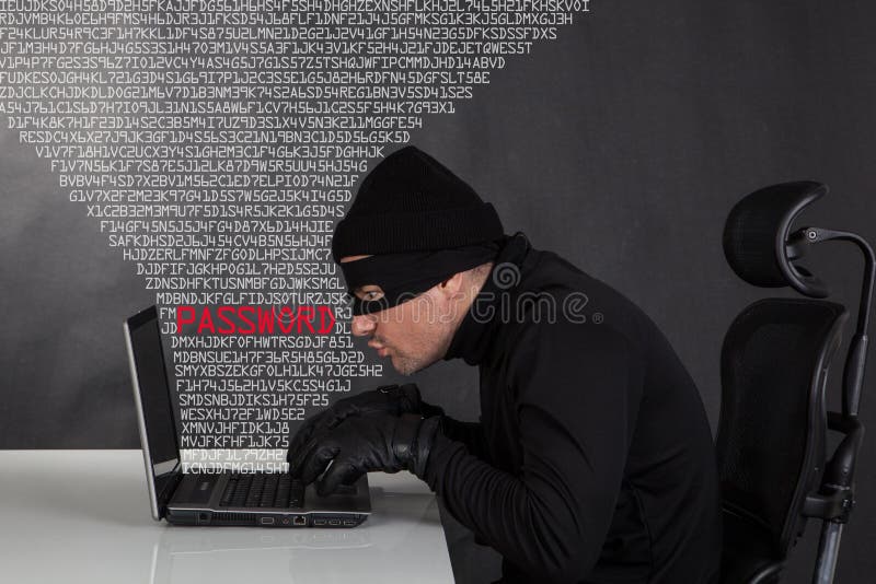 Hacker Stealing Network Password Stock Image - Image of brother ...
