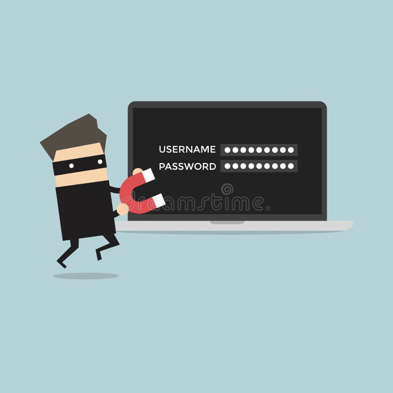 Hacker stealing passwords stock vector. Illustration of burglar - 68656572 Hacker stealing passwords stock vector. Illustration of burglar - 68656572