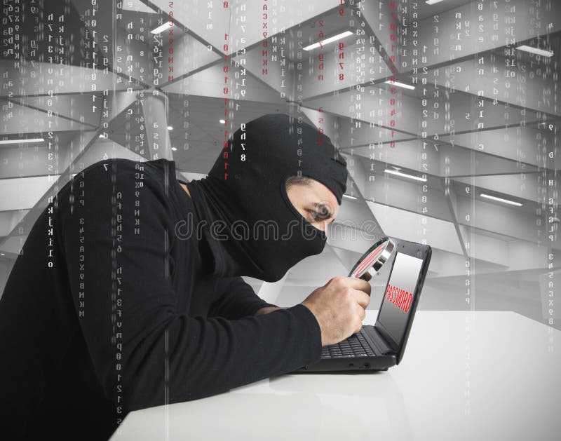 Hackera mężczyzna obraz stock. Obraz złożonej z binarny - 74228607