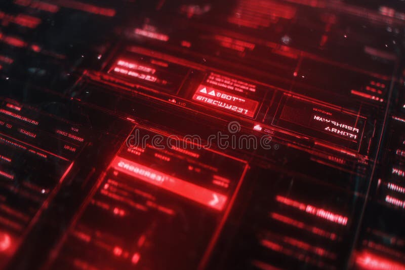 Network Interface Highlighting Data Points Stock Photos - Free ...