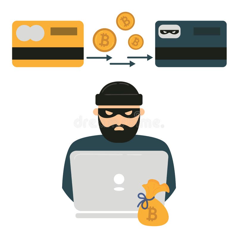 Hacker robbery secret data stock vector. Illustration of internet ...