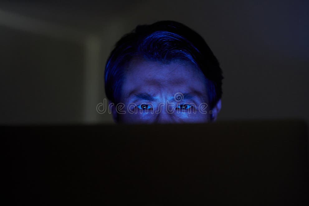 Hacker Trying To Break into Computer System Stock Image - Image of ...