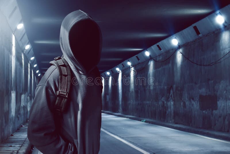 Hacker standing alone stock photo. Image of scary, shadow - 84629412