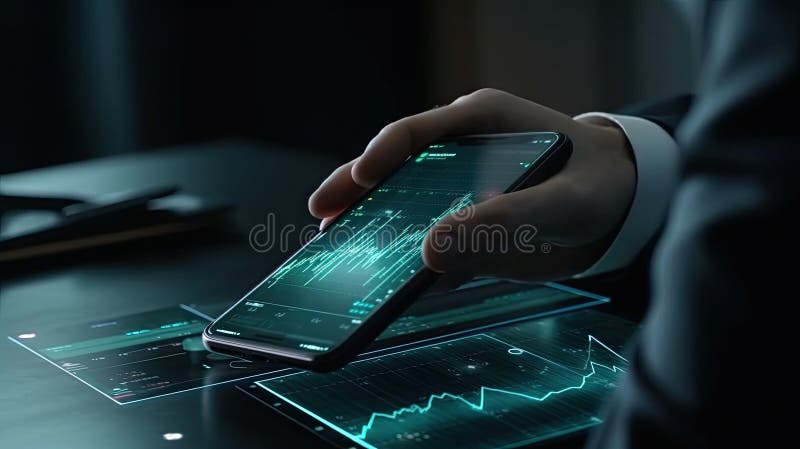 A Hacker in a Uniform Sits at a Computer with a Number of Monitors on ...