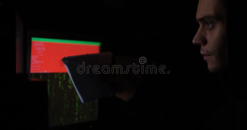 Hacker is Upset about Failure Stock Video - Video of privacy, crumpling ...