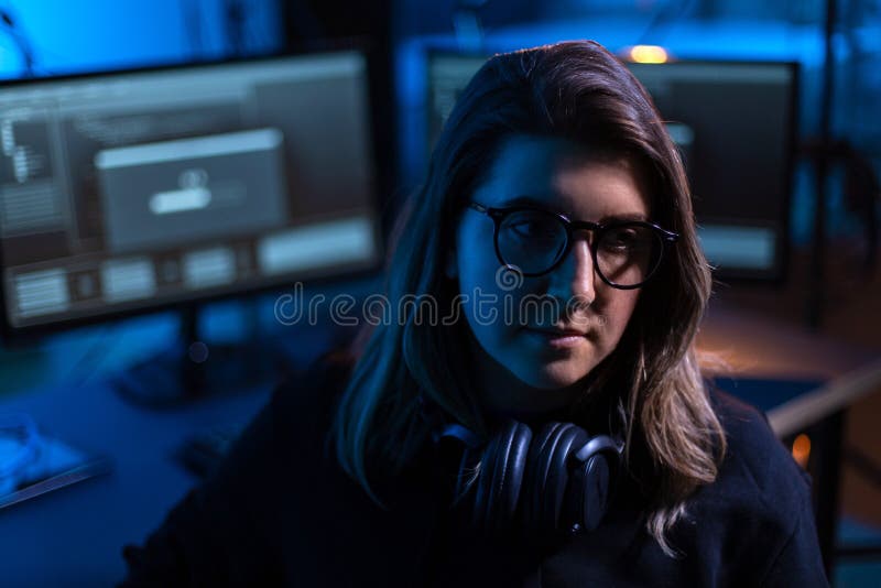 Hacker Using Computer Virus for Cyber Attack Stock Image - Image of ...