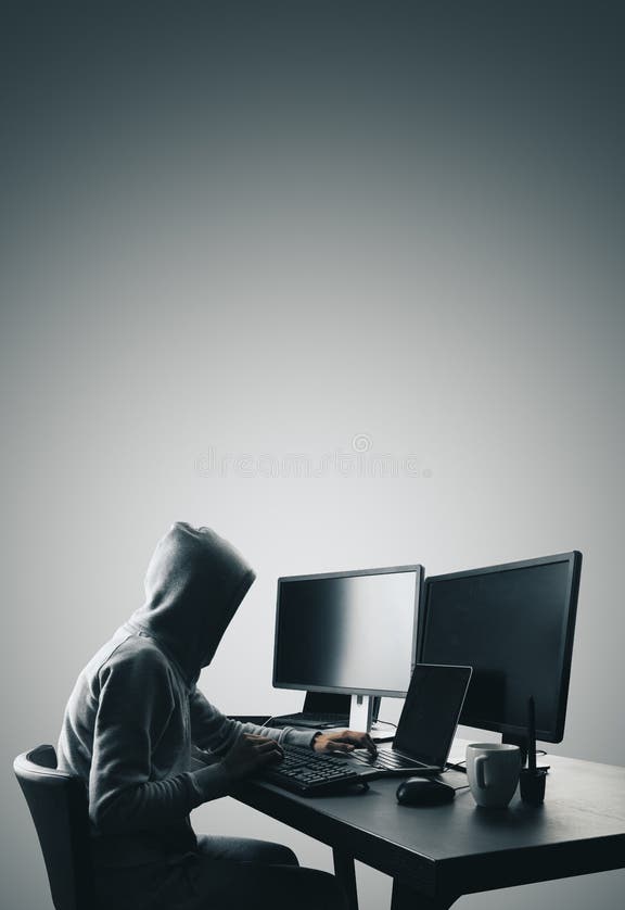 Hacking and thief concept stock photo. Image of person - 125772836