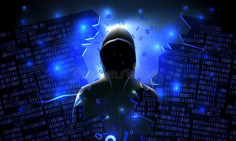 Hacker Using Internet Hacked Abstract Computer Database Network Storage Firewall Social