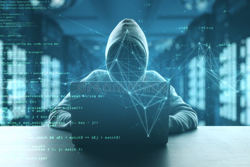 Hacker Using Laptop with Html Code Stock Photo - Image of desktop ...