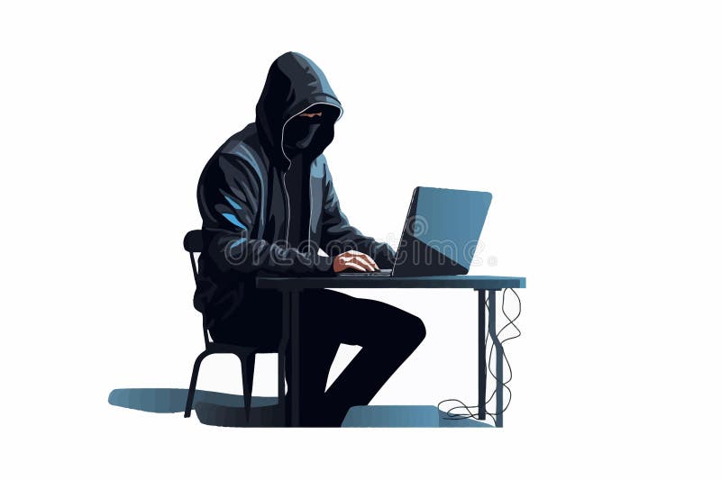Hacker Vector Flat Minimalistic Asset Isolated Vector Style ...