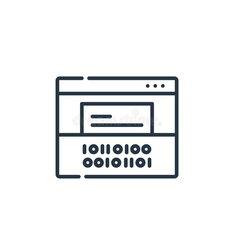 Hacker Vector Icon Isolated on White Background. Outline, Thin Line Hacker Icon for Website ...