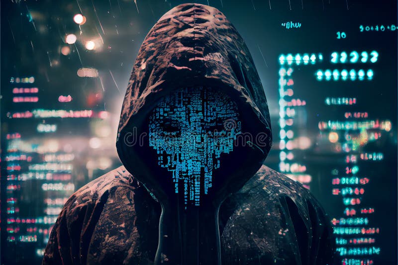 Hacker in Virtual World. Generative Ai Stock Illustration - Illustration of hacking, network ...