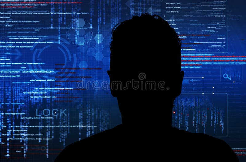 Hacker at work stock photo. Image of information, graphic - 79244912