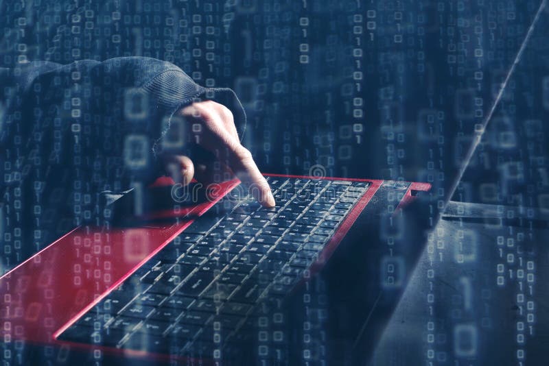 Hacker at work stock photo. Image of hacking, command - 79247104