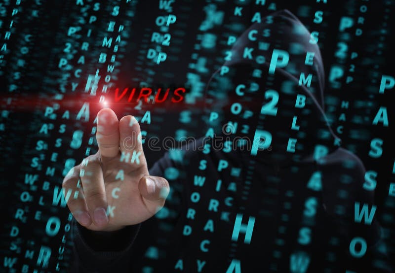 Hacker at work stock photo. Image of binary, digital - 79259962