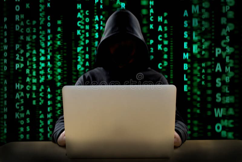 Hacker at work stock image. Image of programmer, blackmail - 79259979