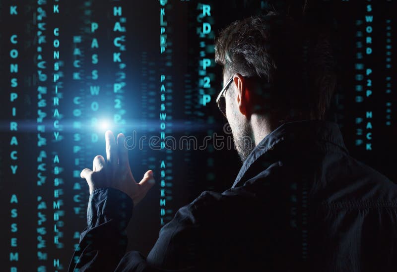 Hacker at work stock image. Image of phishing, identity - 79260795