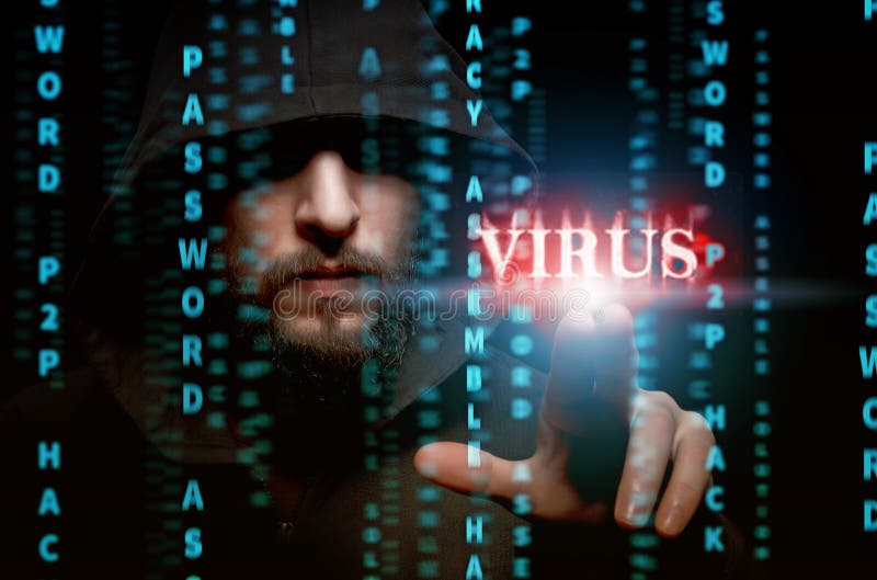 Hacker at work stock image. Image of attack, coding, hands - 79261869