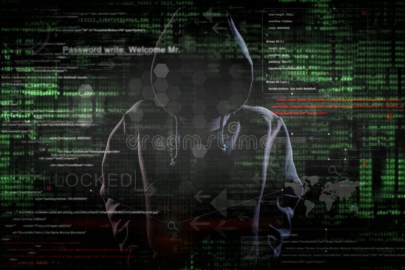 Hacker at work stock photo. Image of programmer, hacker - 79261974