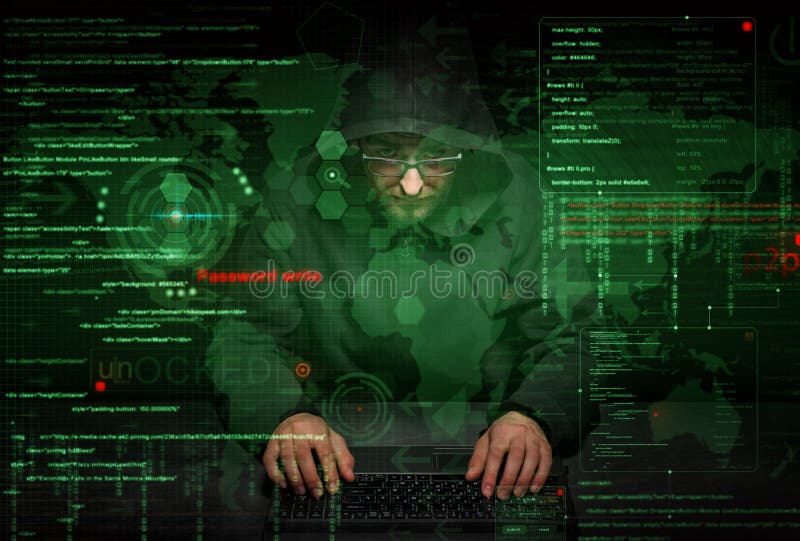 Hacker at work stock photo. Image of digital, computer - 79262104