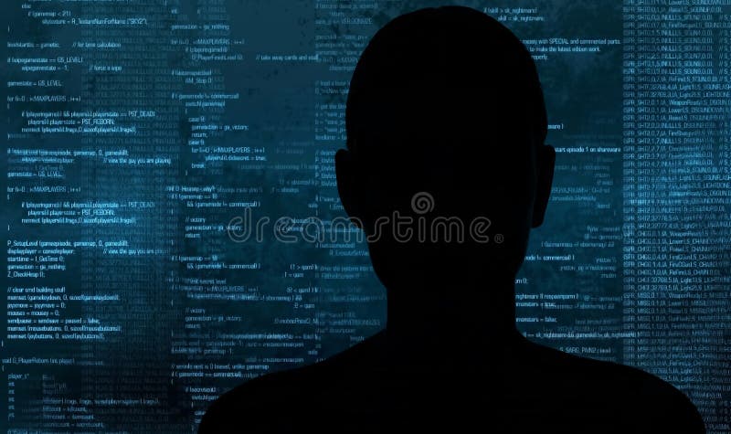Hacker at work stock image. Image of computer, danger - 79262405