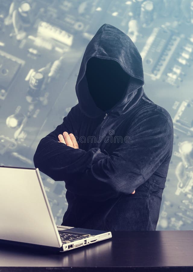 Hacker at work stock photo. Image of crime, dangerous - 72388000