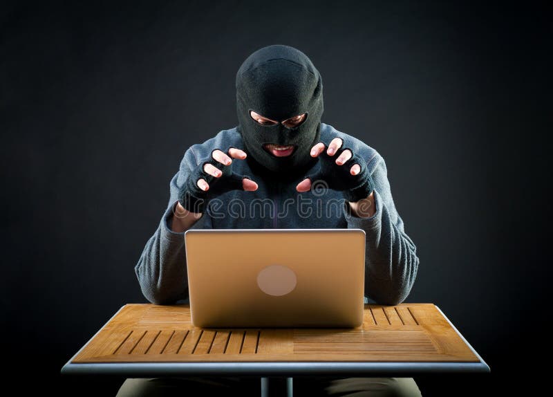 Hacker at work stock image. Image of network, banking - 61864789