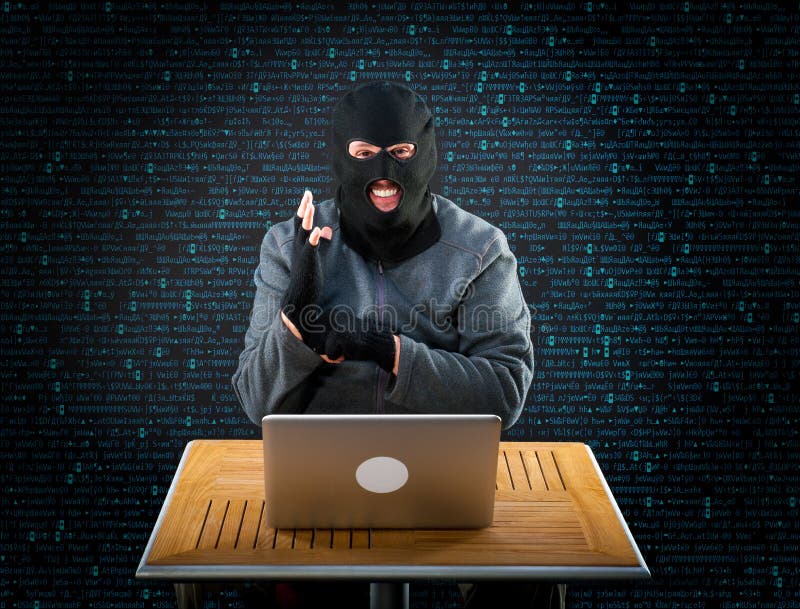Hacker at work stock image. Image of email, information - 62608615