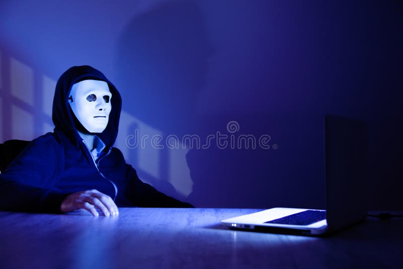 Hacker Working in Computer on Dark Room. Stock Image - Image of data ... Hacker Working in Computer on Dark Room. Stock Image - Image of data ...