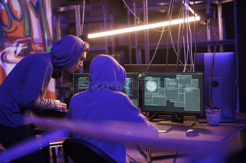 Hackers breaking website stock photo. Image of cyber - 285680936