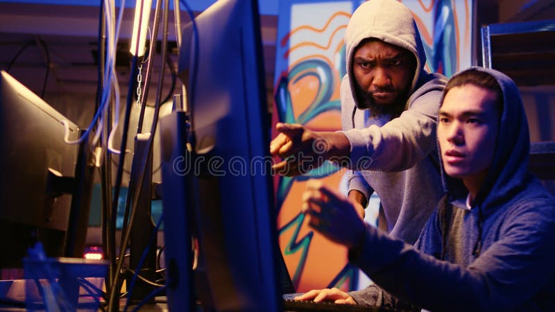 Hackers Coding Malware Together Stock Image - Image of encryption ...