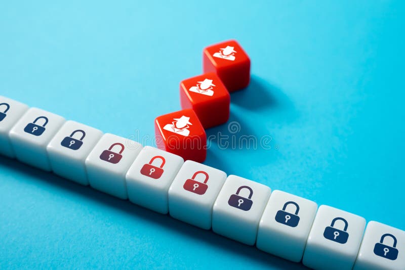 Hackers and Cyber Spies Break into the Network. Hacker Attack. Data ...