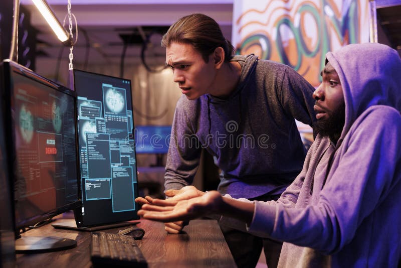 Hackers Failing To Break into Server Stock Image - Image of computer ...