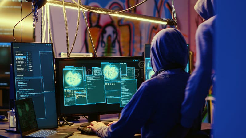 Hackers Happy after Sabotaging Computers Stock Photo - Image of malware ...