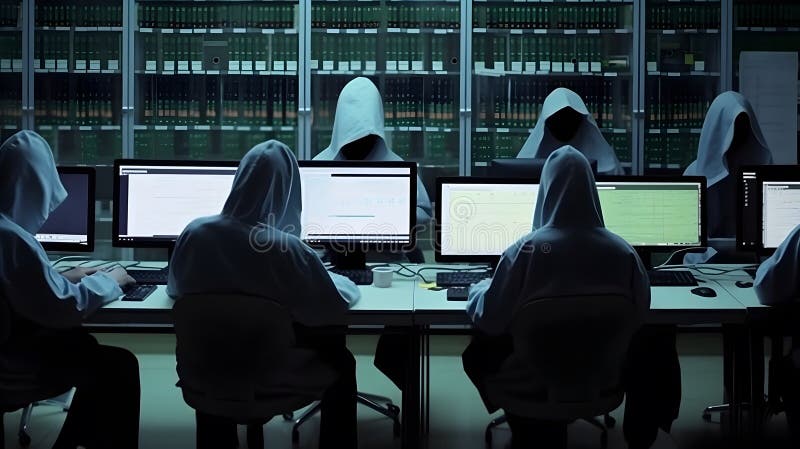 Hackers with Hoodies. Hacker Group, Organization or Association. AI ...