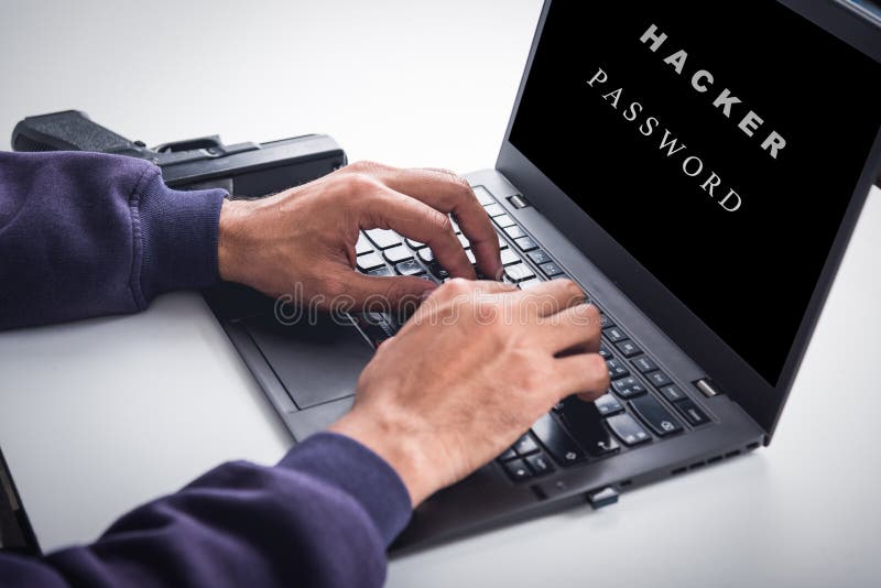 Hackers are Logged in with a Password Stock Photo - Image of data ...