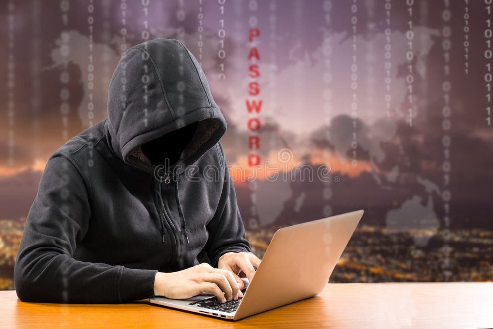 Hackers Programmer Using Computer Laptop Stock Photo - Image of information, criminal: 66226908